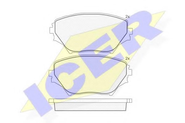 0446542080,TOYOT 04465-42080 Brake Pad Set, disc brake for TOYOT
