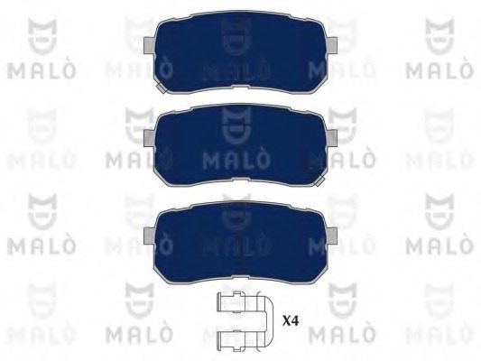 583024HA50,HYUNDAI 58302-4HA50 Brake Pad Set, disc brake for HYUNDAI