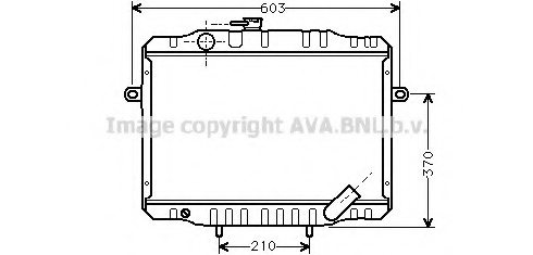 MB356343,MITSUBISHI MB356343 Radiator, engine cooling for MITSUBISHI