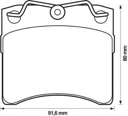 701698151,VAG 701 698 151 Brake Pad Set, disc brake for VAG