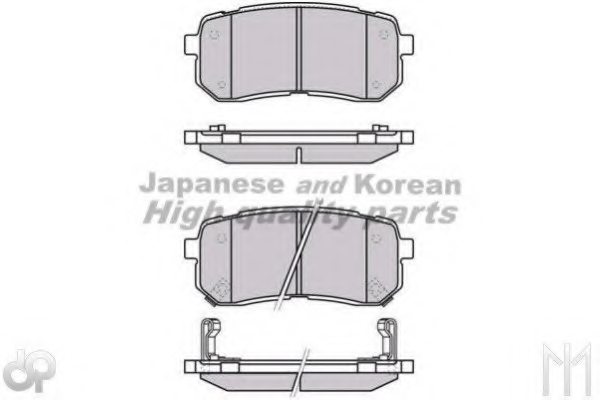 583024HA50,HYUNDAI 58302-4HA50 Brake Pad Set, disc brake for HYUNDAI