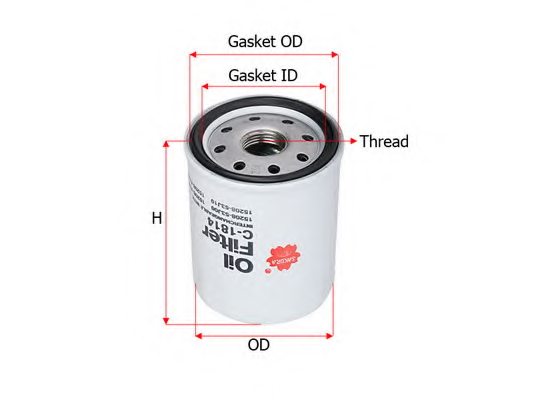 164037F40A,NISSA 16403-7F40A Fuel filter for NISSA