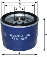 1109AL,PEUGE 1109AL Oil Filter for PEUGE