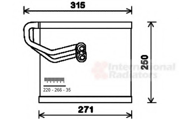 971391R000,HYUNDAI 971391R000 Evaporator, air conditioning for HYUNDAI