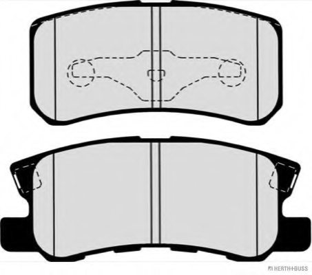 MN116286,MITSUBISHI MN 116286 Brake Pad Set, disc brake for MITSUBISHI