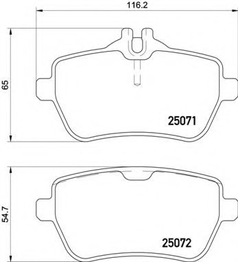 0084200820,MERCE 0084200820 Brake Pad Set, disc brake for MERCE