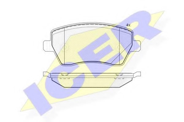 410608481R,RENAU 410608481R Brake Pad Set, disc brake for RENAU