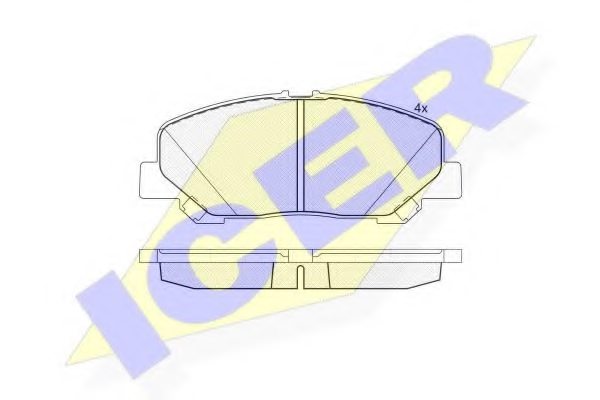 0446528520,TOYOT 04465-28520 Brake Pad Set, disc brake for TOYOT