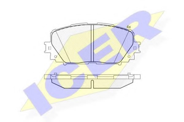 0446552240,TOYOT 04465-52240 Brake Pad Set, disc brake for TOYOT