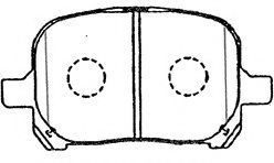0446548010,TOYOT 04465-48010 Brake Pad Set, disc brake for TOYOT