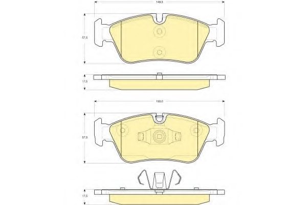 34116767149,BMW 34116767149 Brake Pad Set, disc brake for BMW
