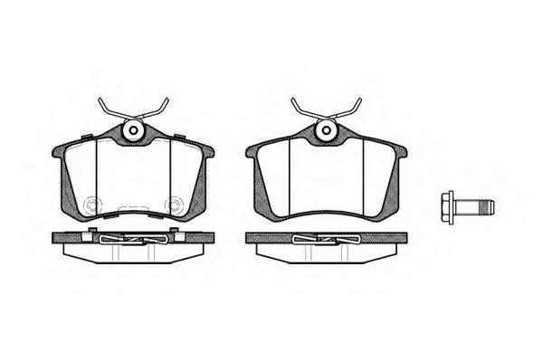 4254C1,CITRO 4254C1 Brake Pad Set, disc brake for CITRO