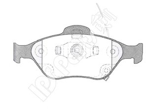 044650D050,TOYOT 04465-0D050 Brake Pad Set, disc brake for TOYOT