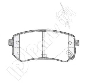 583024HA50,HYUNDAI 58302-4HA50 Brake Pad Set, disc brake for HYUNDAI