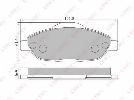 425426,PEUGE 4254.26 Brake Pad Set, disc brake for PEUGE