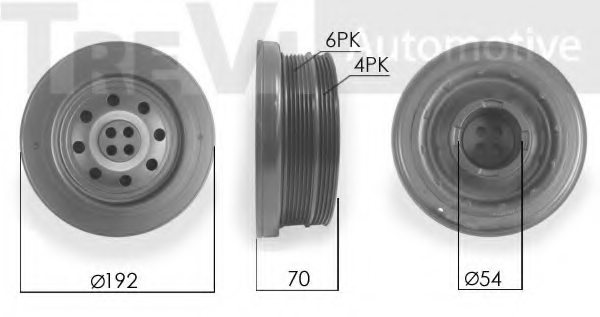 11238511371,BMW 11 23 8 511 371 Belt Pulley Set, crankshaft for BMW