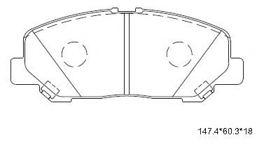 0446528520,TOYOT 04465-28520 Brake Pad Set, disc brake for TOYOT