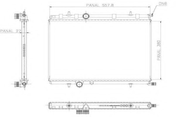 132322,PEUGE 132322 Assortment, radiator small parts for PEUGE