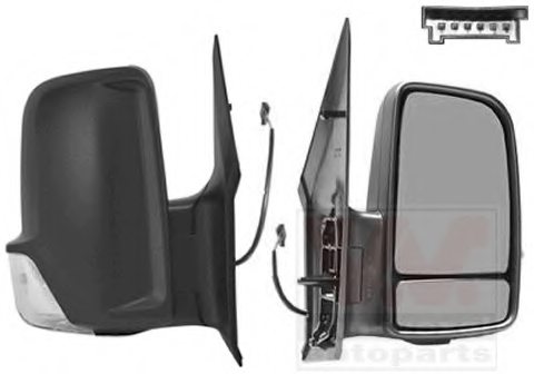 0008205708,MERCE 000 820 5708 Outside Mirror for MERCE