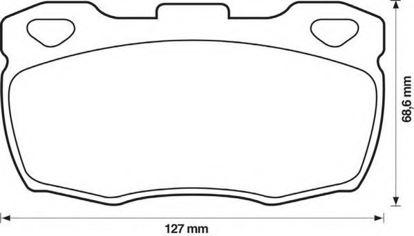 RTC5574,SANTANA RTC5574 Brake Pad Set, disc brake for SANTANA