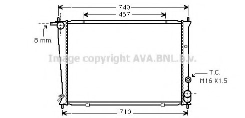 253104A100,HYUNDAI 253104A100 Radiator, engine cooling for HYUNDAI