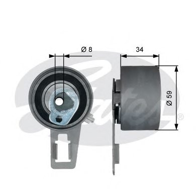243224X000,KIA 24322-4X000 Tensioner, timing belt for KIA