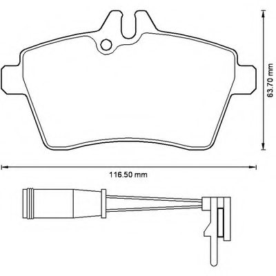 1694200320,MERCE 169 420 03 20 Brake Pad Set, disc brake for MERCE