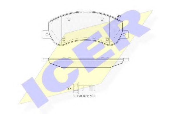 2H0698151A,VW 2H0698151A Brake Pad Set, disc brake for VW
