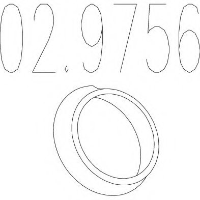 1694920081,MERCE 169 492 00 81 Gasket, exhaust pipe for MERCE