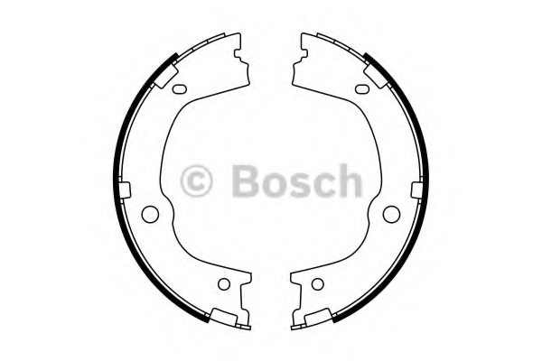 583052PA00,KIA 58305-2PA00 Brake Shoe Set, parking brake for KIA