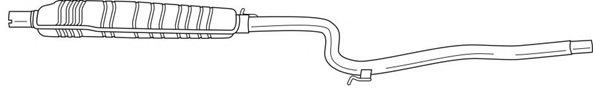 46455932,ITAL1 46455932 Middle Silencer for ITAL1