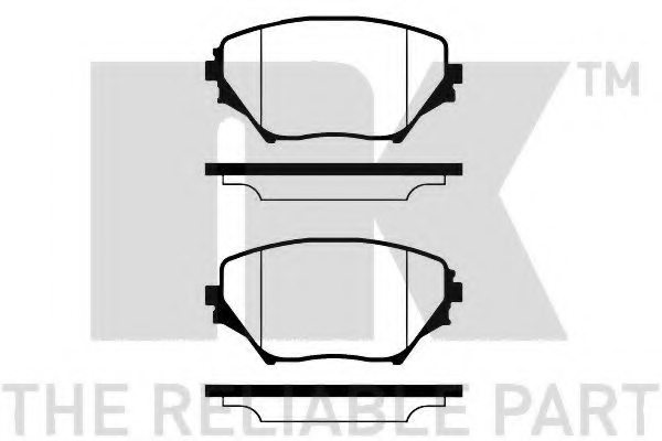 0446542080,TOYOT 04465-42080 Brake Pad Set, disc brake for TOYOT