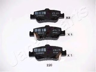 0446602181,TOYOT 04466-02181 Brake Pad Set, disc brake for TOYOT