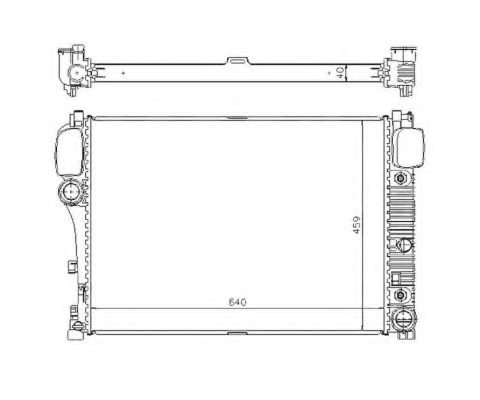 2215003103,MERCE 2215003103 Radiator, engine cooling for MERCE