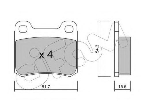 0004209820,MERCE 000 420 98 20 Brake Pad Set, disc brake for MERCE