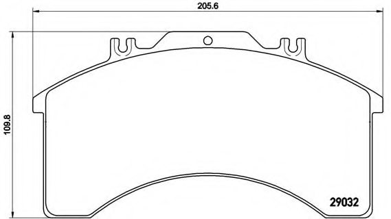 1906170,IVECO 1906170 Brake Pad Set, disc brake for IVECO