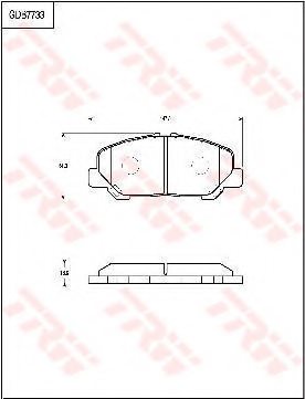 0446528520,TOYOT 04465-28520 Brake Pad Set, disc brake for TOYOT