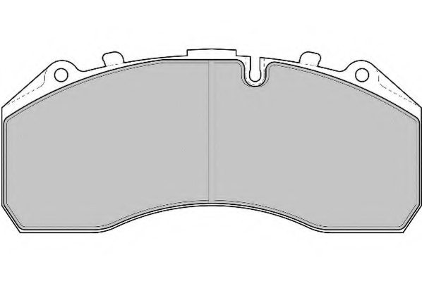 1906439,IVECO 1906439 Brake Pad Set, disc brake for IVECO