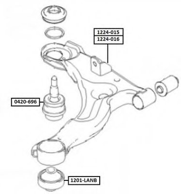 5450117000,HYUNDAI 54501-17000 Track Control Arm for HYUNDAI