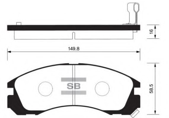 4605A717,MITSUBISHI 4605A717 Brake Pad Set, disc brake for MITSUBISHI