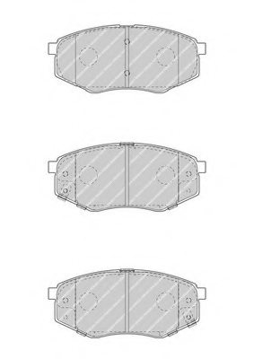 581011KA00,HYUNDAI 581011KA00 Brake Pad Set, disc brake for HYUNDAI