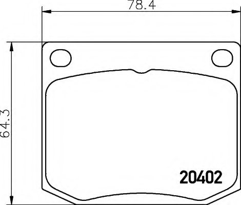 8993776,SAAB 8993776 Brake Pad Set, disc brake for SAAB