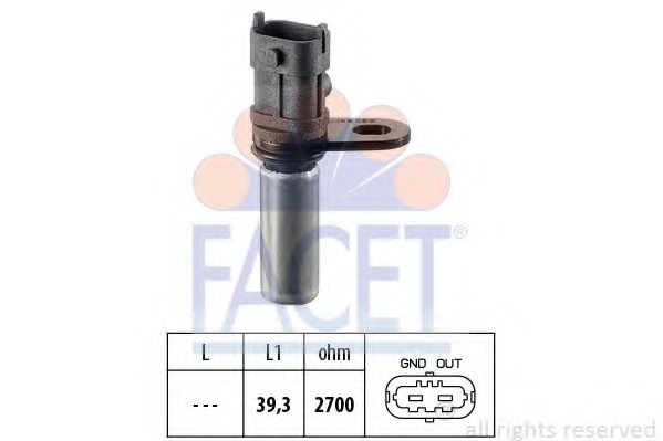 1238938,OPEL 1238938 Sensor, crankshaft pulse for OPEL