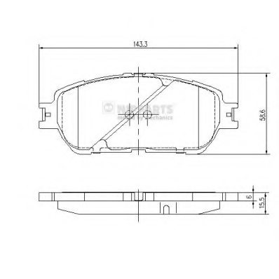 0446528510,TOYOT 04465-28510 Brake Pad Set, disc brake for TOYOT