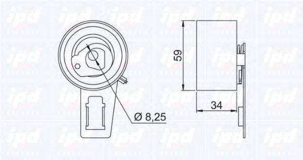 243224X000,KIA 24322-4X000 Tensioner, timing belt for KIA