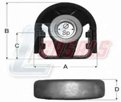 0004110212,MERCE 0004110212 Mounting, propshaft for MERCE