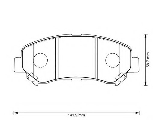 D1080JE00A,NISSA D1080JE00A Brake Pad Set, disc brake for NISSA