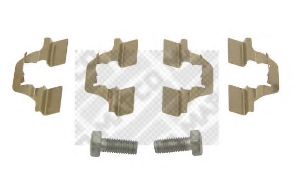 1J0615231,VAG 1J0615231 Accessory Kit, disc brake pads for VAG