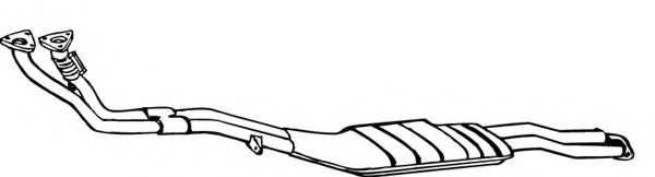 18101728434,BMW 18101728434 Middle Silencer for BMW