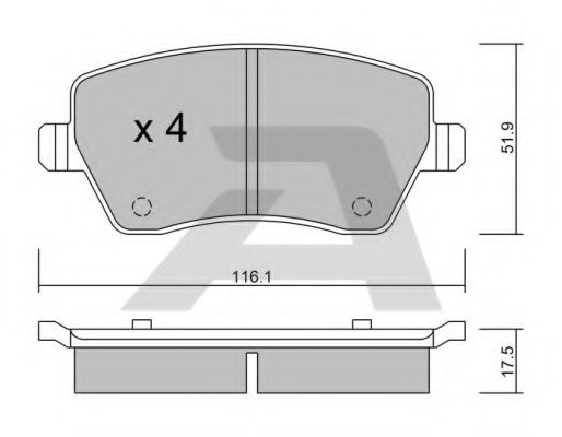 410608481R,RENAU 410608481R Brake Pad Set, disc brake for RENAU